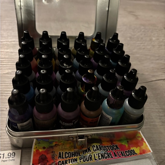 Art | Alcohol Ink Set In Metal Case | Poshmark